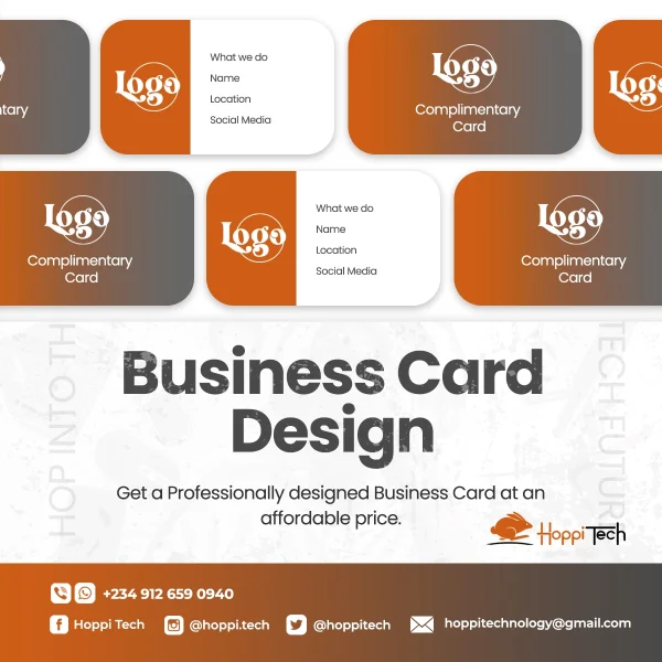 Complimentary Card Design - Hoppi Tech